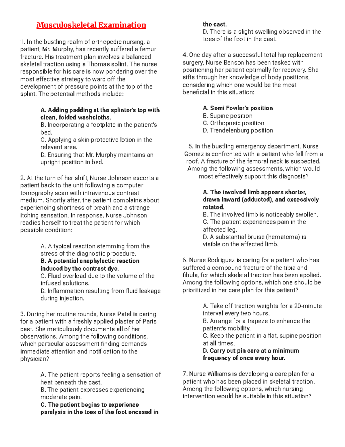 Rnpedia Ortho - Musculoskeletal Examination Guide for Nursing Students ...