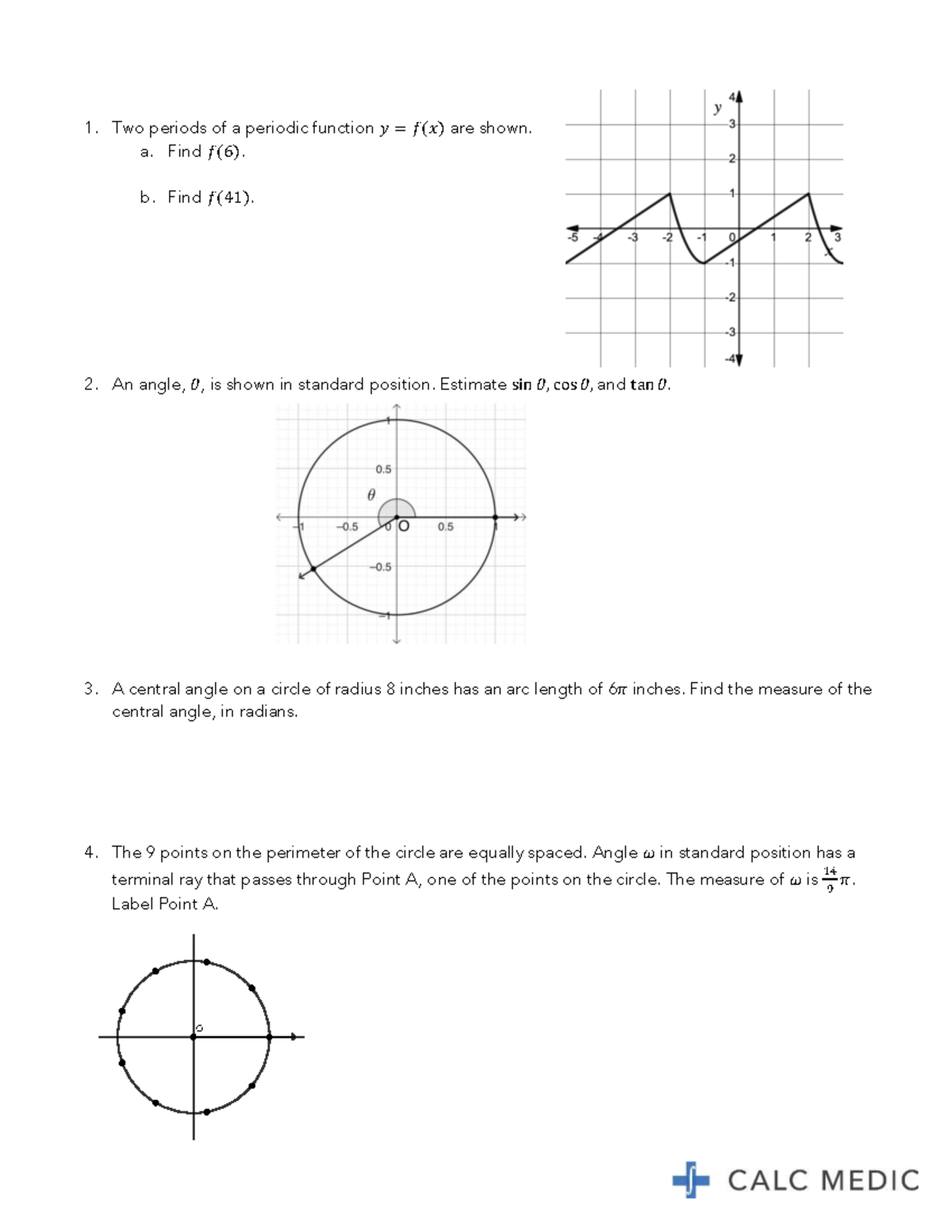 MATH 3 - Lecture Notes on Periodic Functions & Trigonometry - Studocu