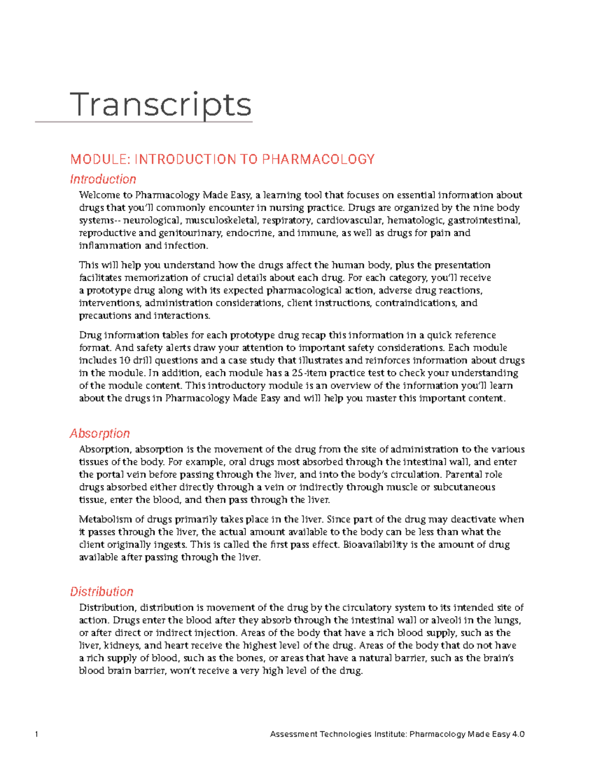 Pharm 101: Comprehensive ATI Notes on Pharmacology Concepts - Studocu