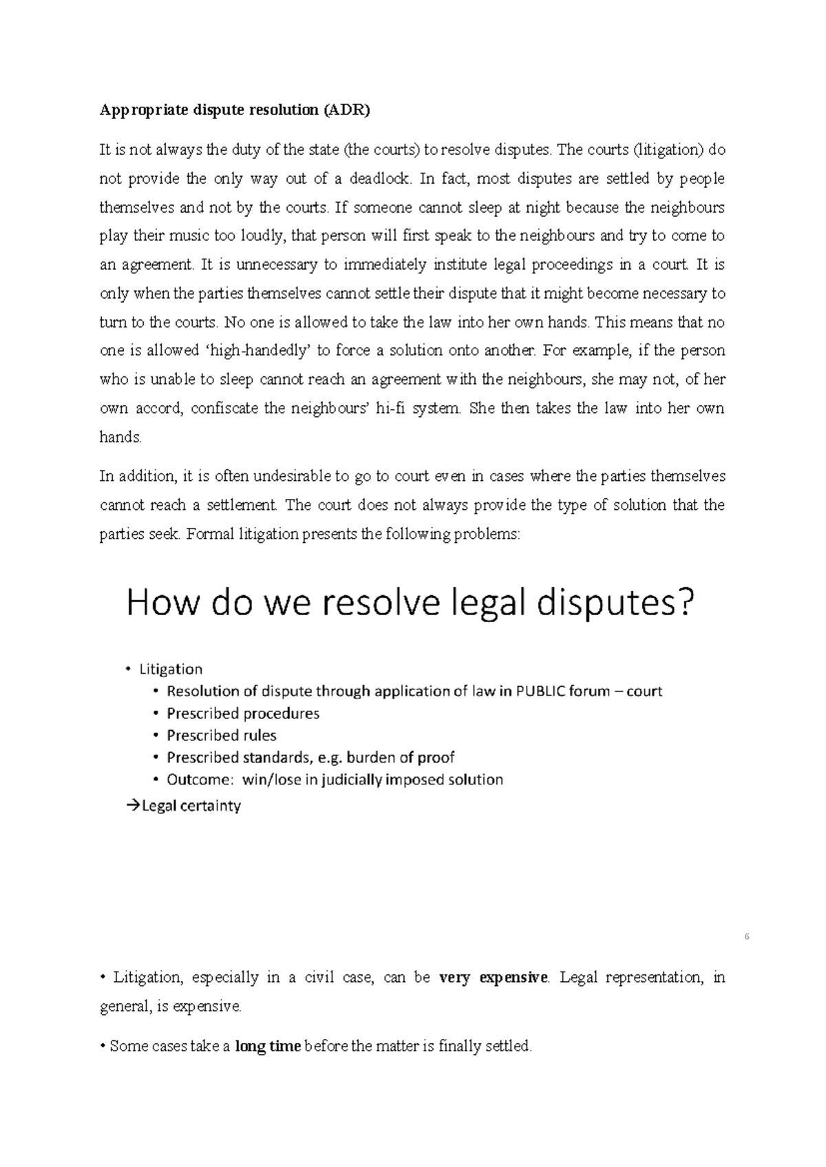 ADR and the Role of Appropriate Dispute Resolution in South Africa ...