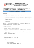 Problem Solving using Programming–I - BTCS121 - S-VYASA University ...