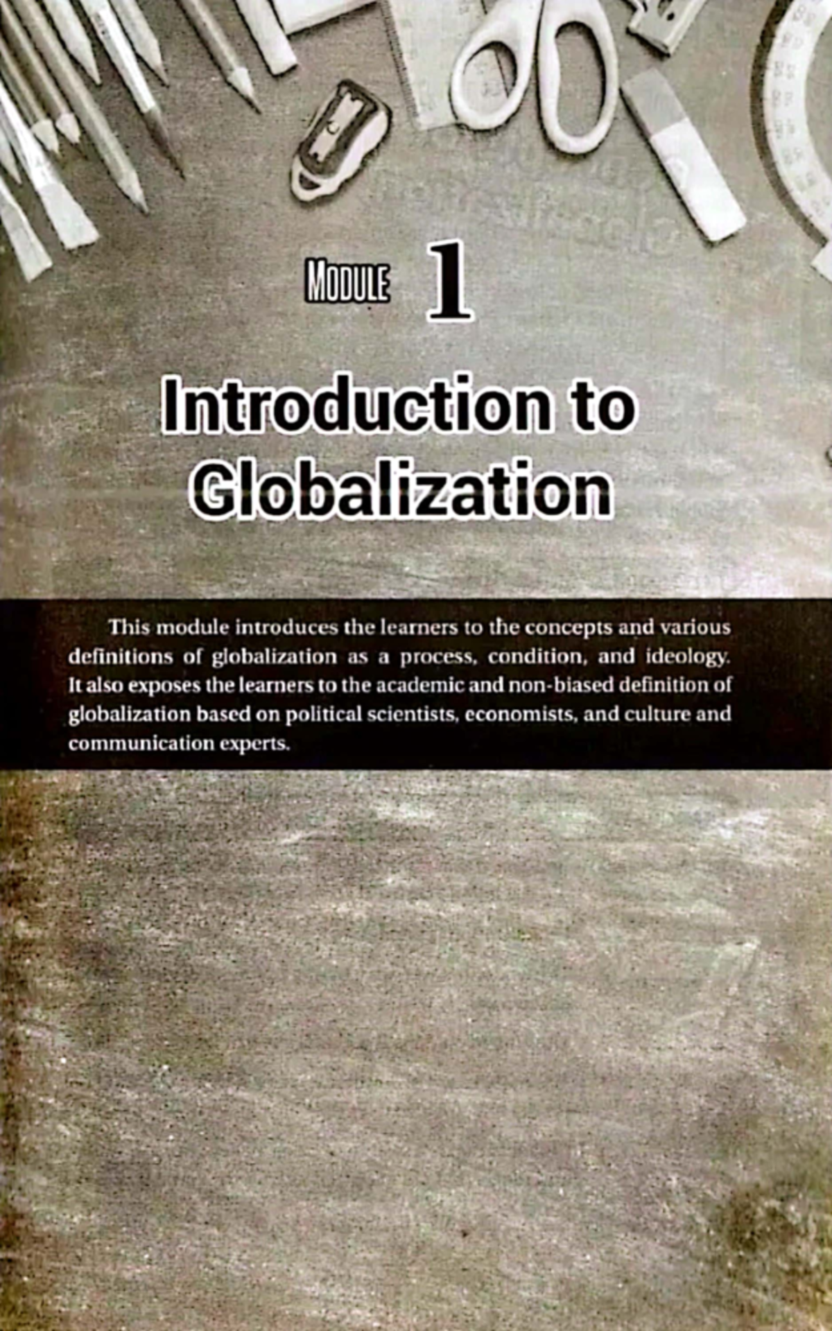 CW - ... - Introduction to ####### Globalization This module introduces ...