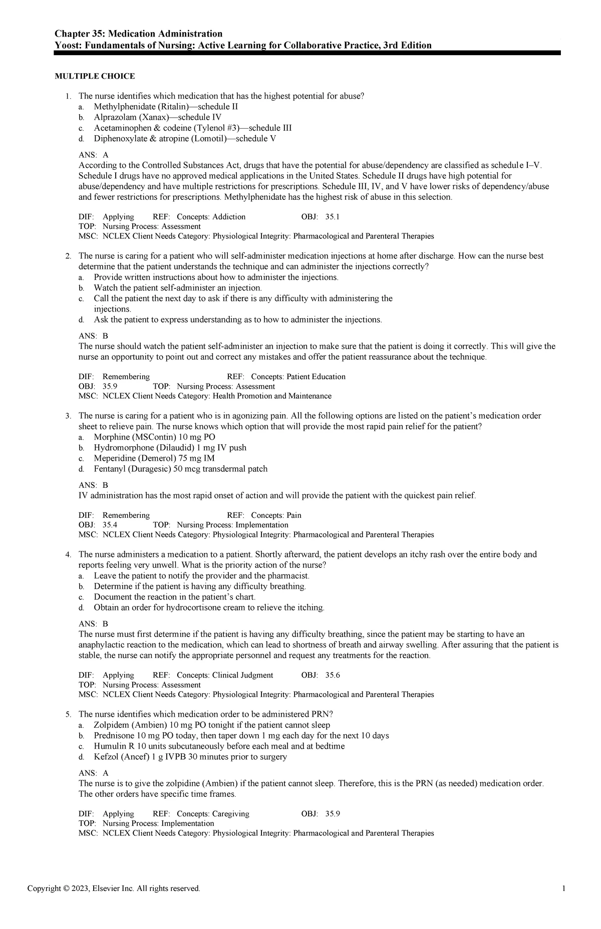 Exam View - Chapter 22 - Adaptive Quiz - Chapter 22: Spiritual Health ...