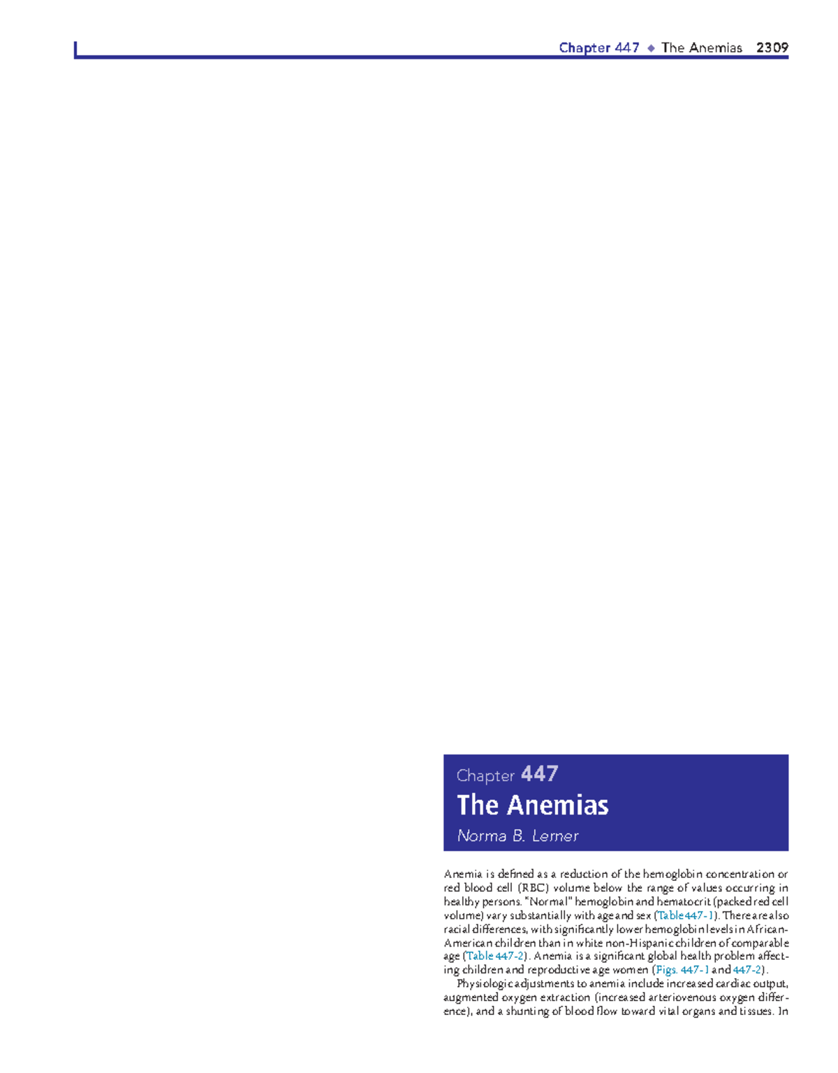 Anemias Pt1 - Chapter 447 The Anemias 2309 Chapter 447 The Anemias ...