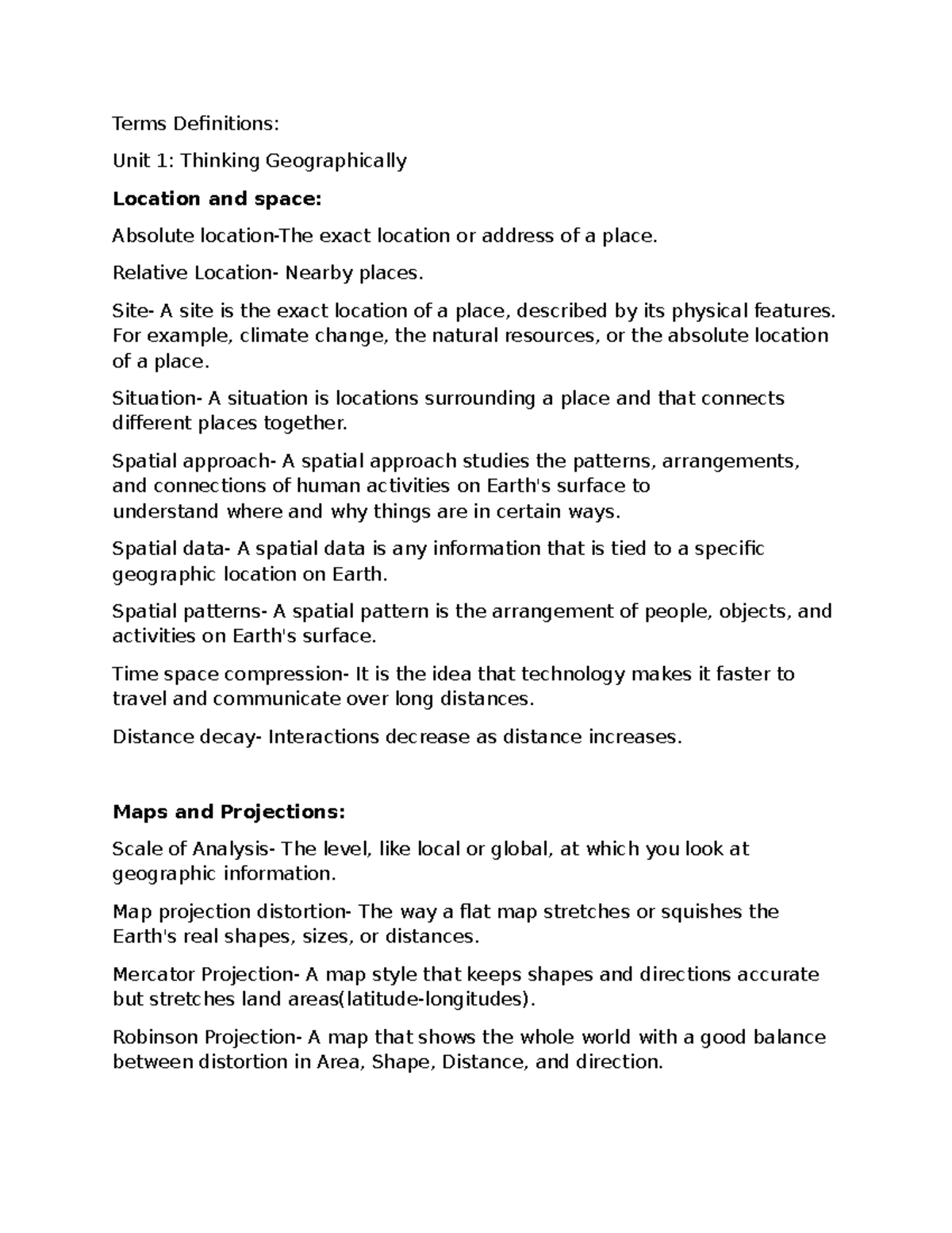 Unit 2: Population, Migration, & Human-Environment Interaction Notes ...