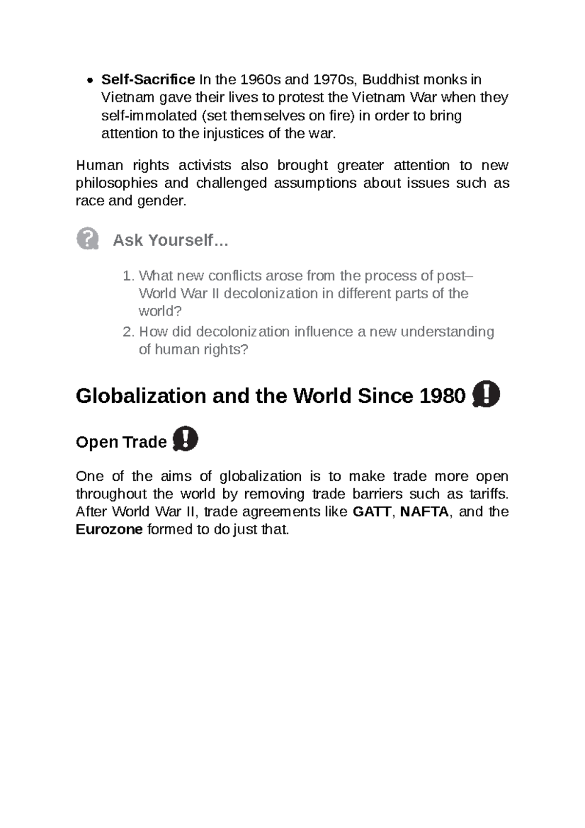 AP World History: Modern Unit 9 Study Notes on Globalization and Human ...