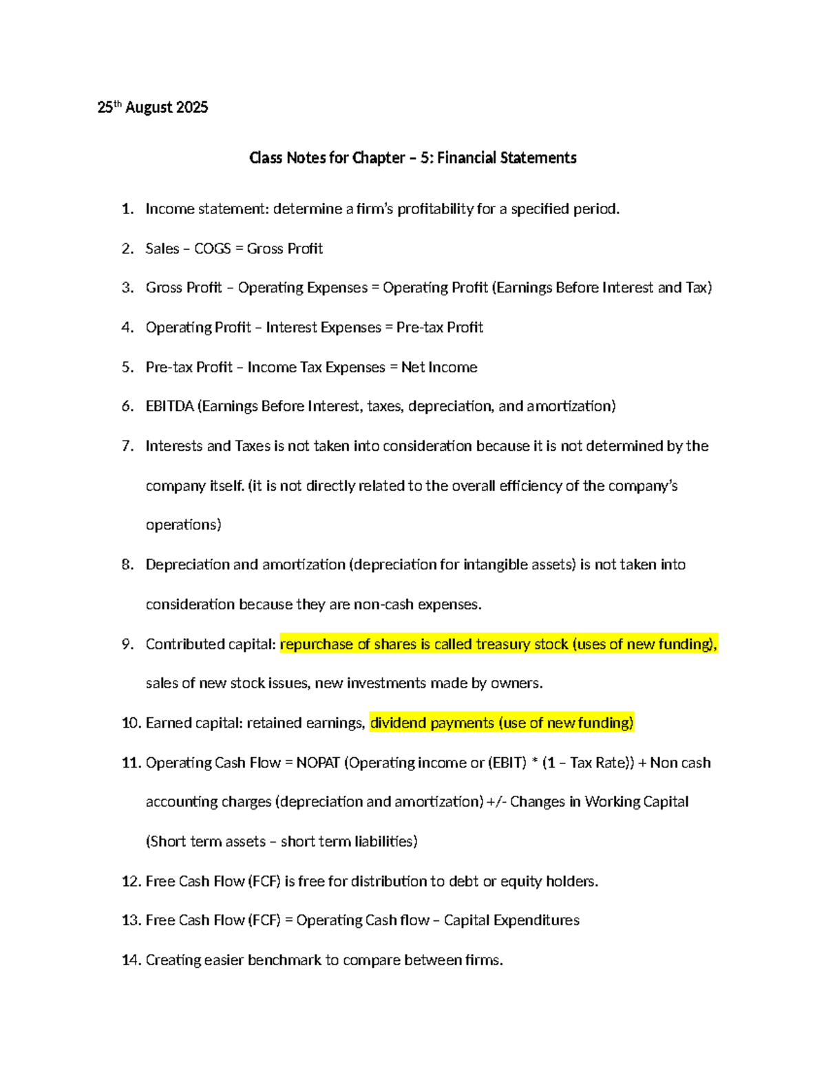 Chapter 5: Financial Statements Review Questions for ACC 101 - Studocu