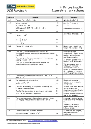 OCR AS A Level Physics Book 1: Practical Skills Answers & Analysis ...