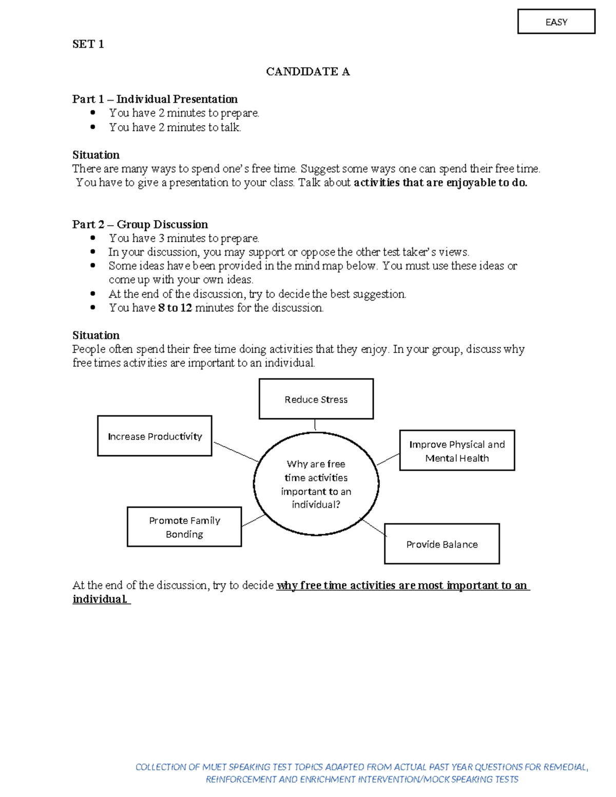 90442301 MUET Speaking Past Year Questions Compilation - Studocu