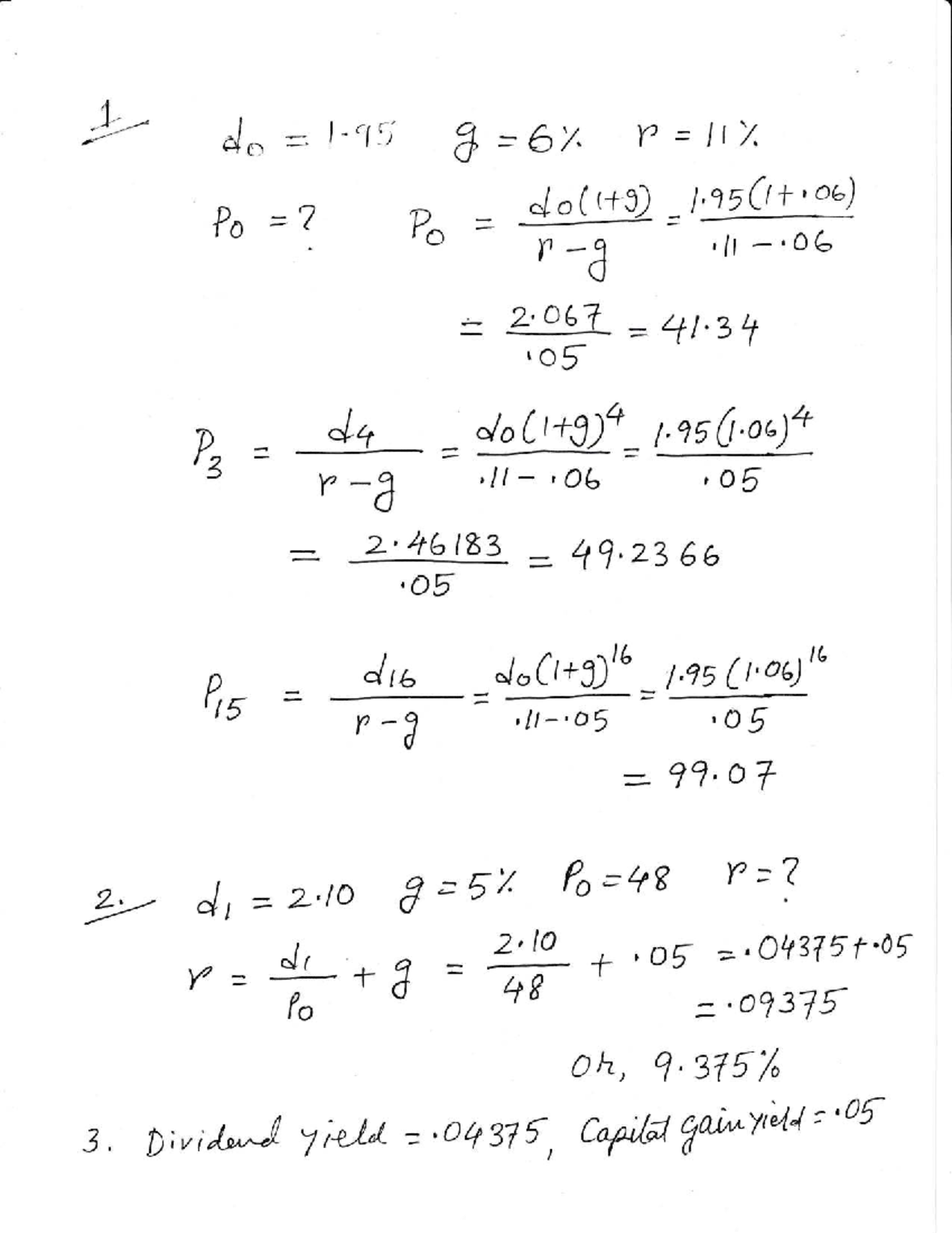 1-2 - Financila Management - I €, Po P, , 4rt 7 {) 'l 5 A =6Y. Y = ltZ ...