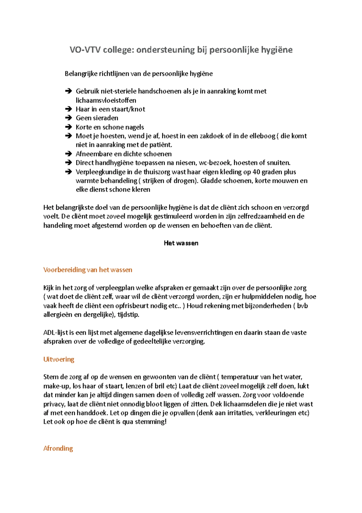 Voorbereiding - Met de EWS-score kan de arts of verpleegkundige een ...