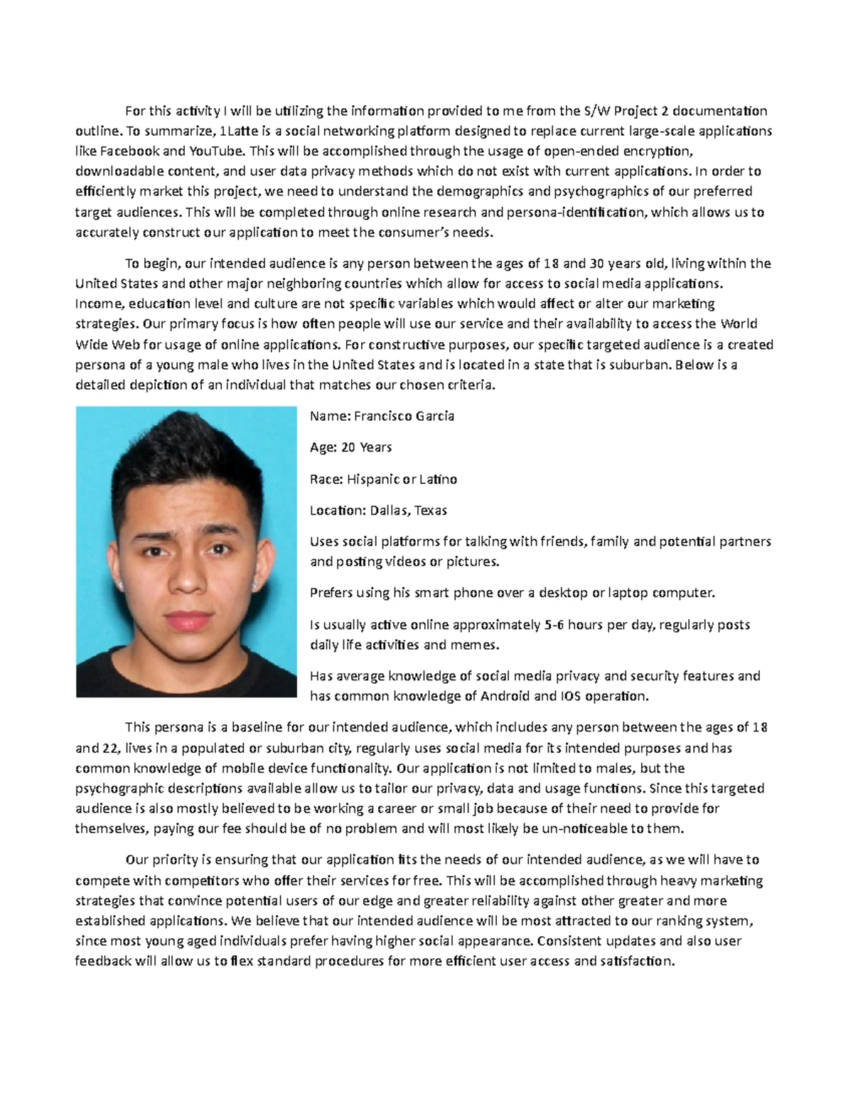 Module 2 Activity - For this activity I will be utilizing the ...