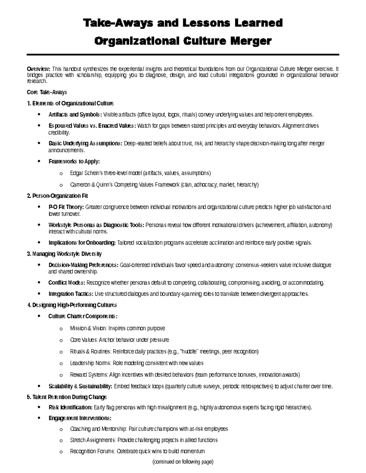 Organizational Culture Merger Insights: Key Takeaways & Strategies ...
