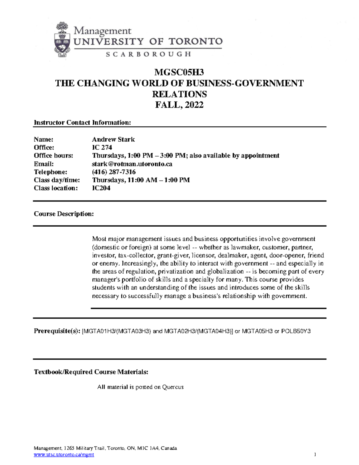 MGSC05syllabus 2022a - The Changing World of Business - Government ...