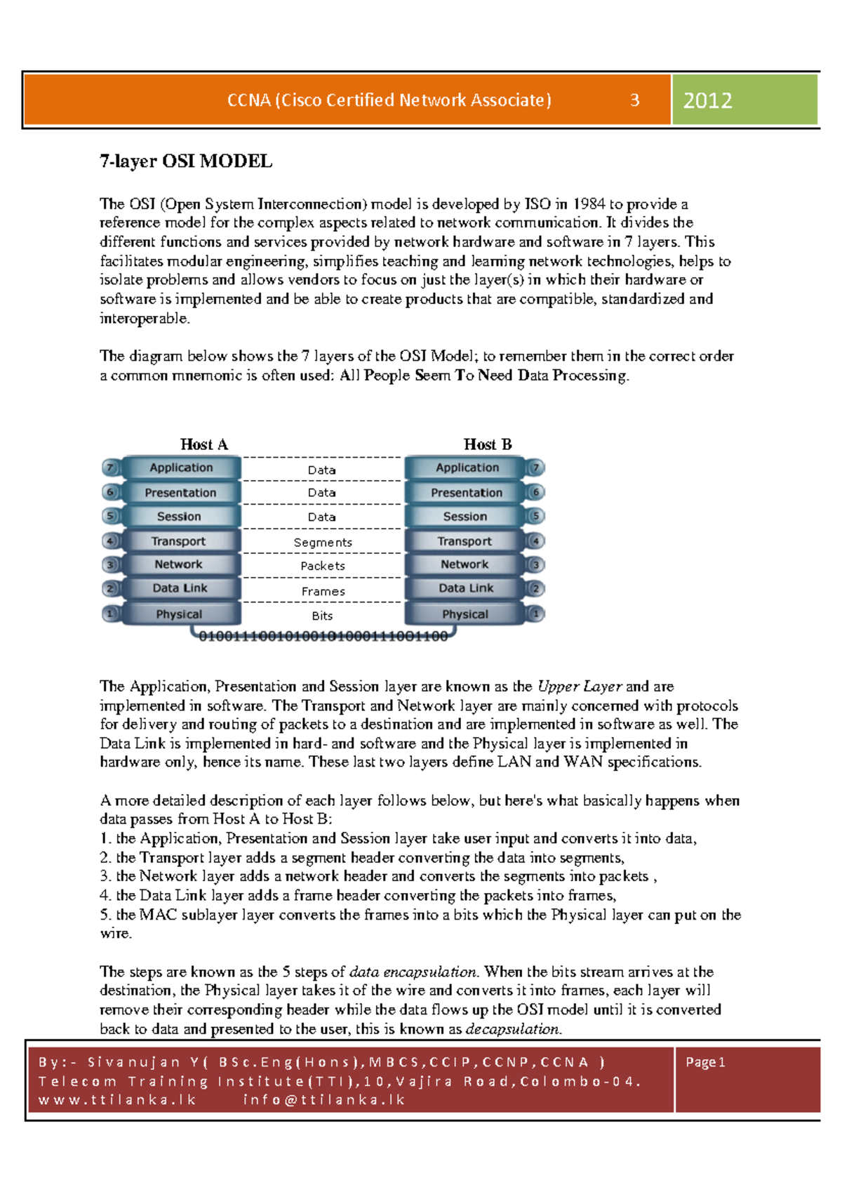 Final Exam Study Notes for 03-OSI Model: Understanding the 7 Layers ...