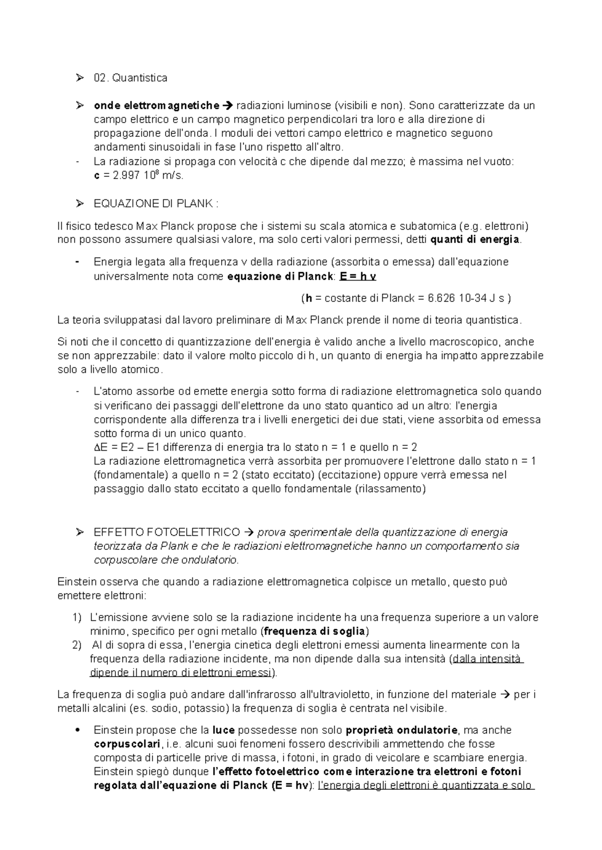 Teoria per Esame di Chimica Generale - Corso 02 - Studocu