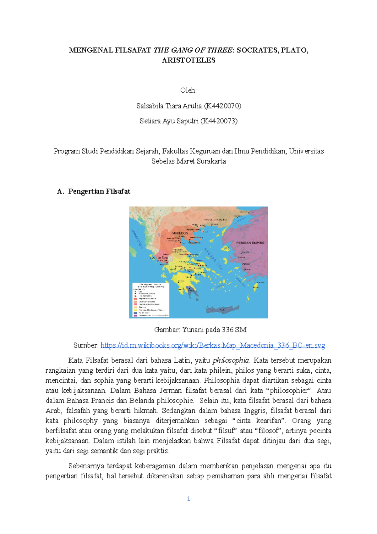 Pengantar Filsafat: The Gang of Three - Socrates, Plato, dan ...