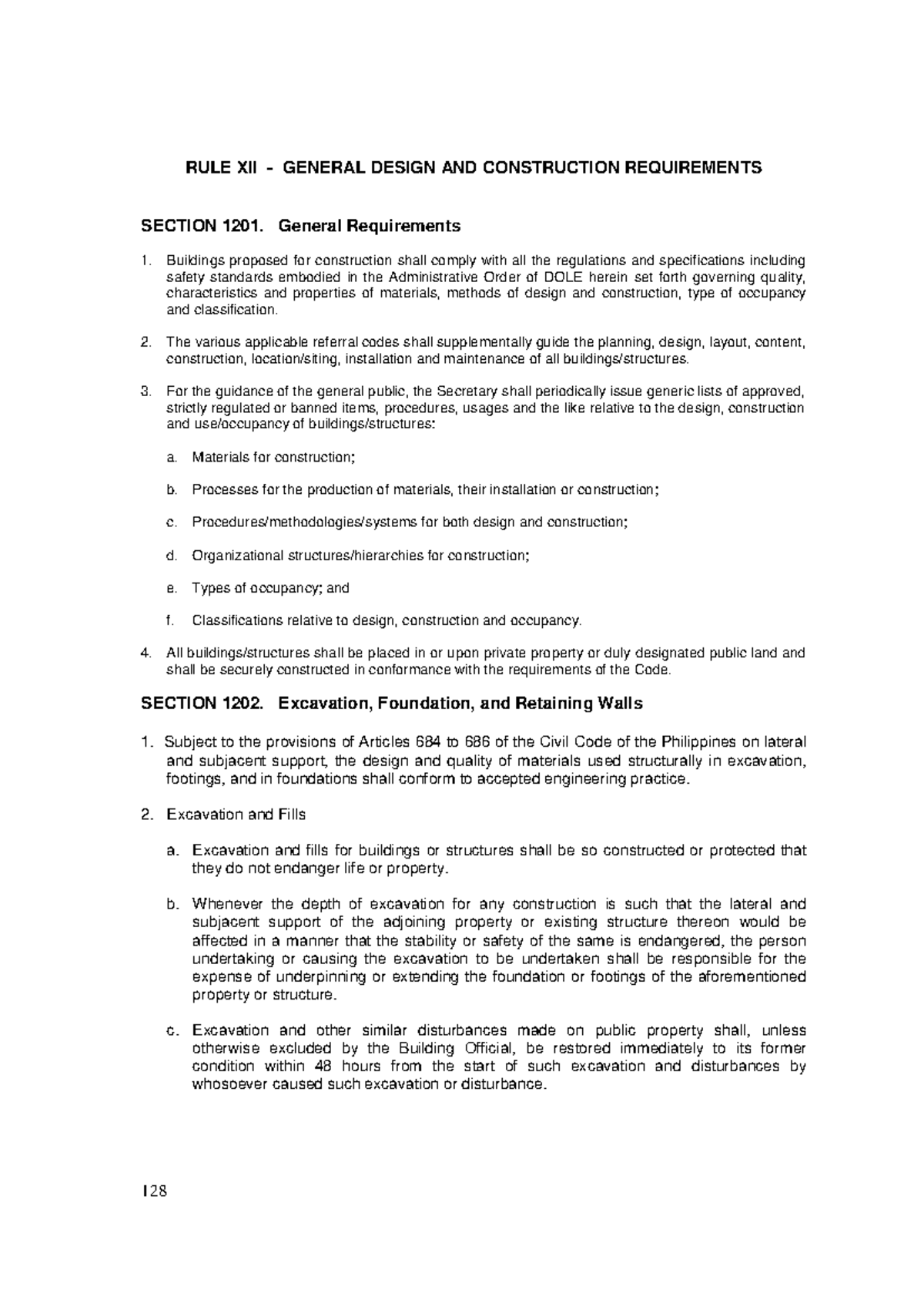 Philippines 02 IRR: General Design & Construction Requirements - Studocu