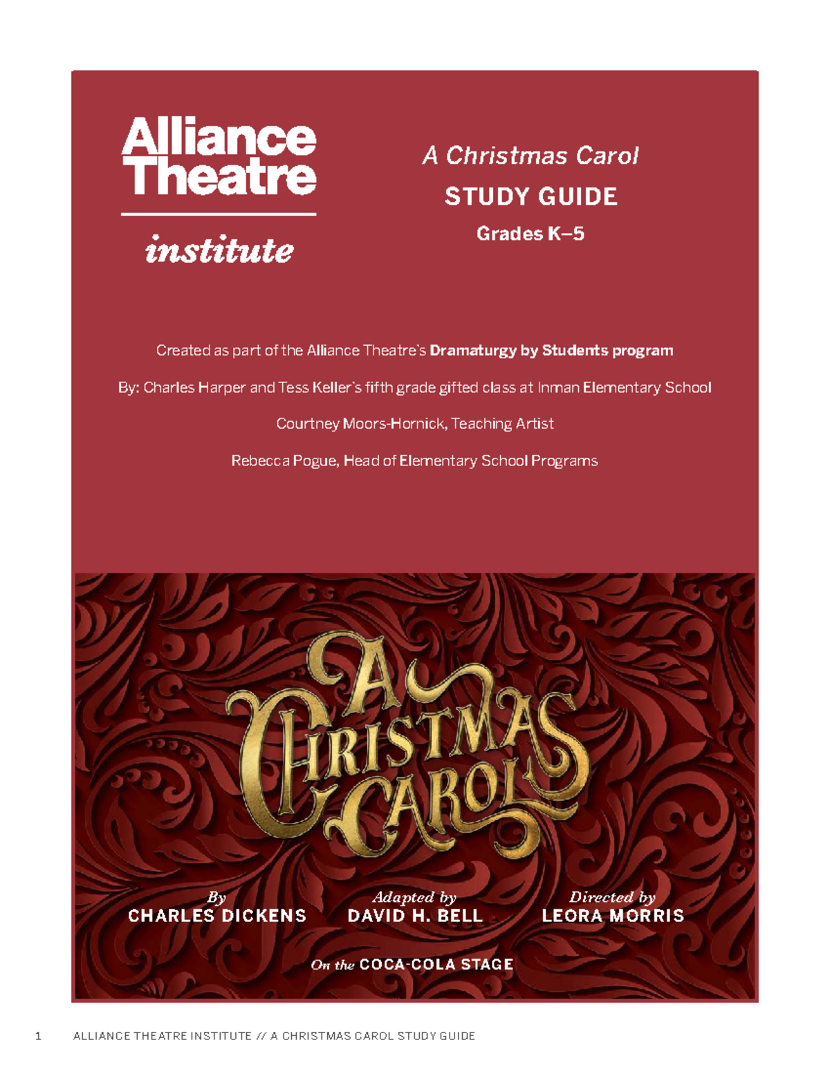 A Christmas Carol Study Guide for Grades K-5 - Alliance Theatre ...