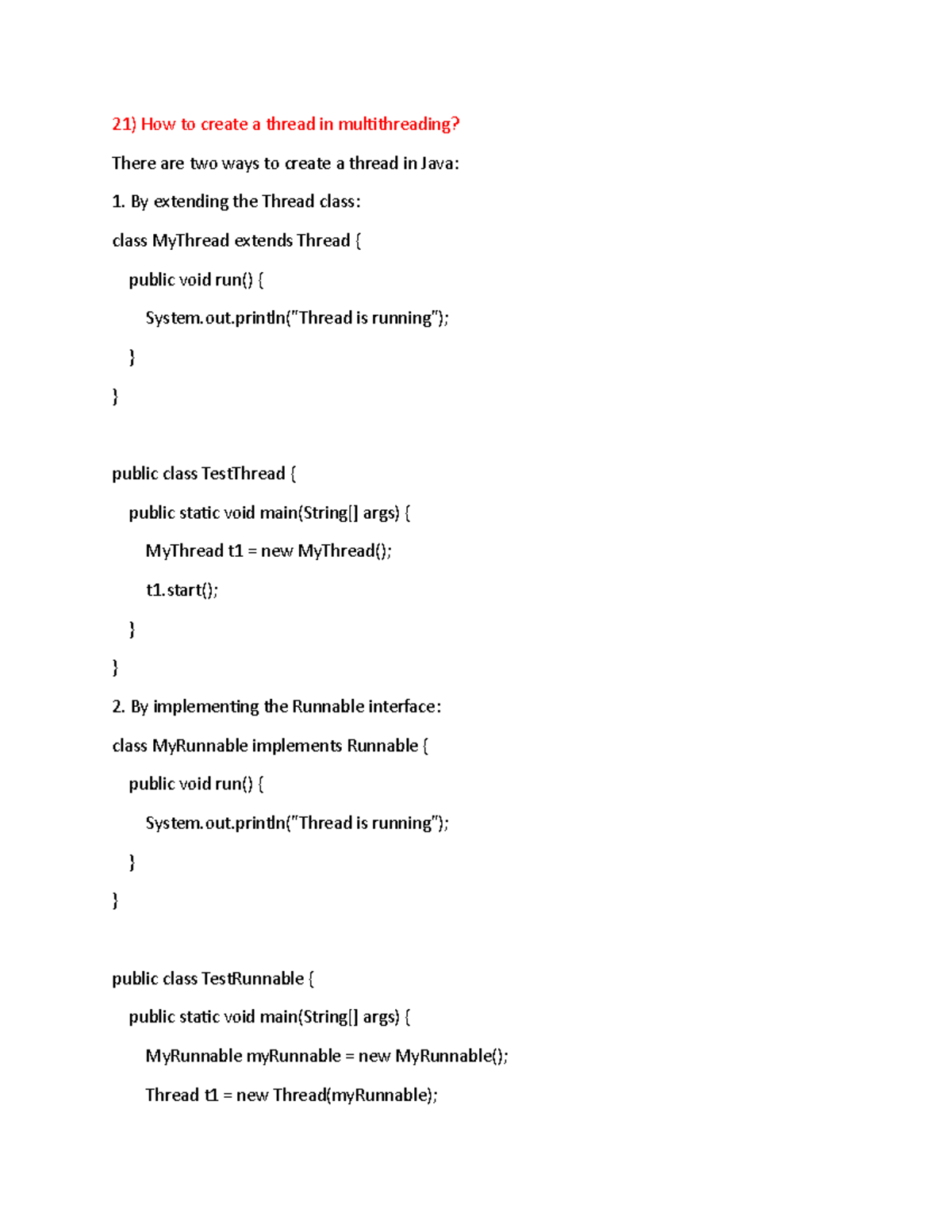 Java Multithreading Concepts: Thread Creation, Lifecycle & Servlets ...