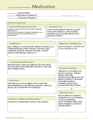ATI Medication Template: Albuterol (inhaler) - ACTIVE LEARNING ...