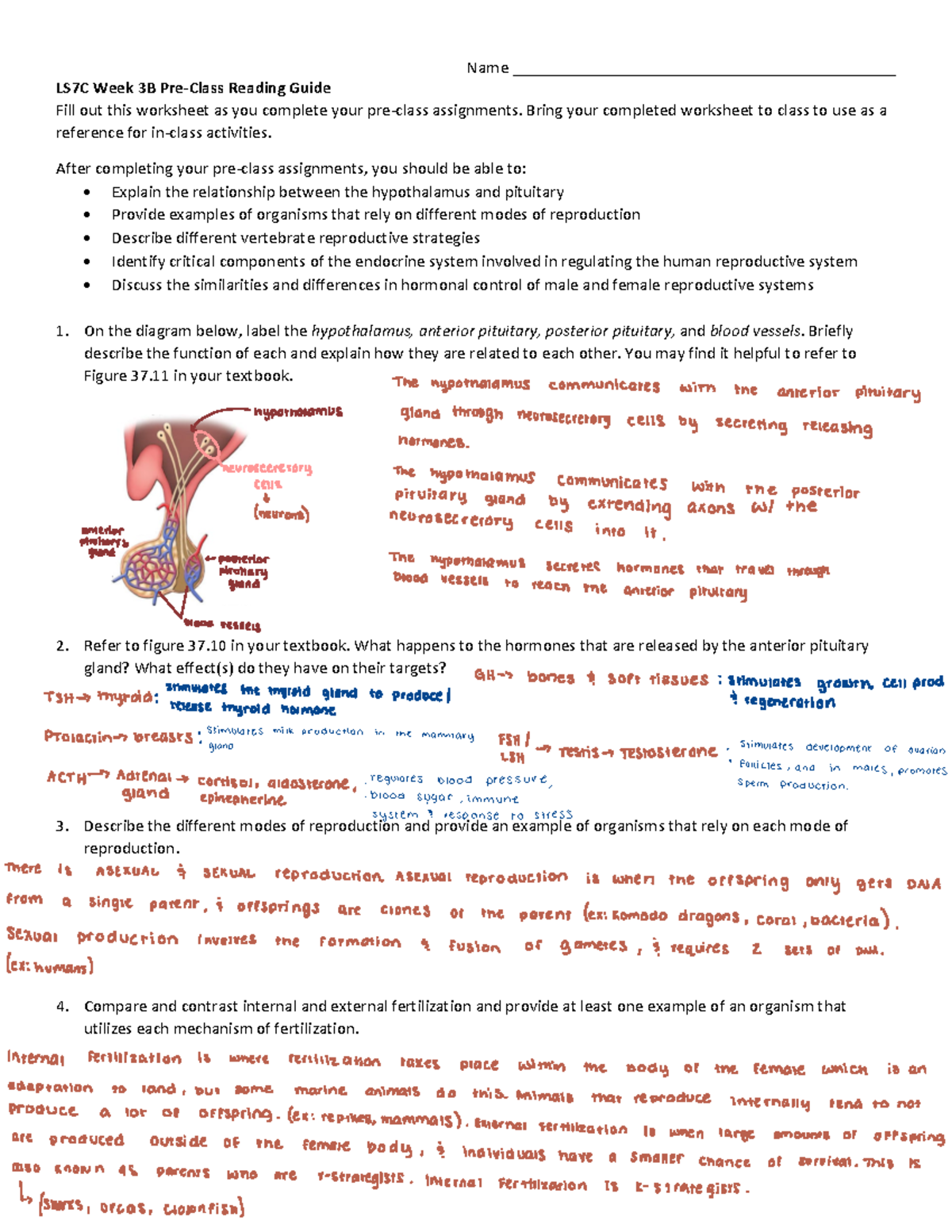 LS7C Week 3B Pre-Class Reading Guide: Reproductive Strategies Overview ...
