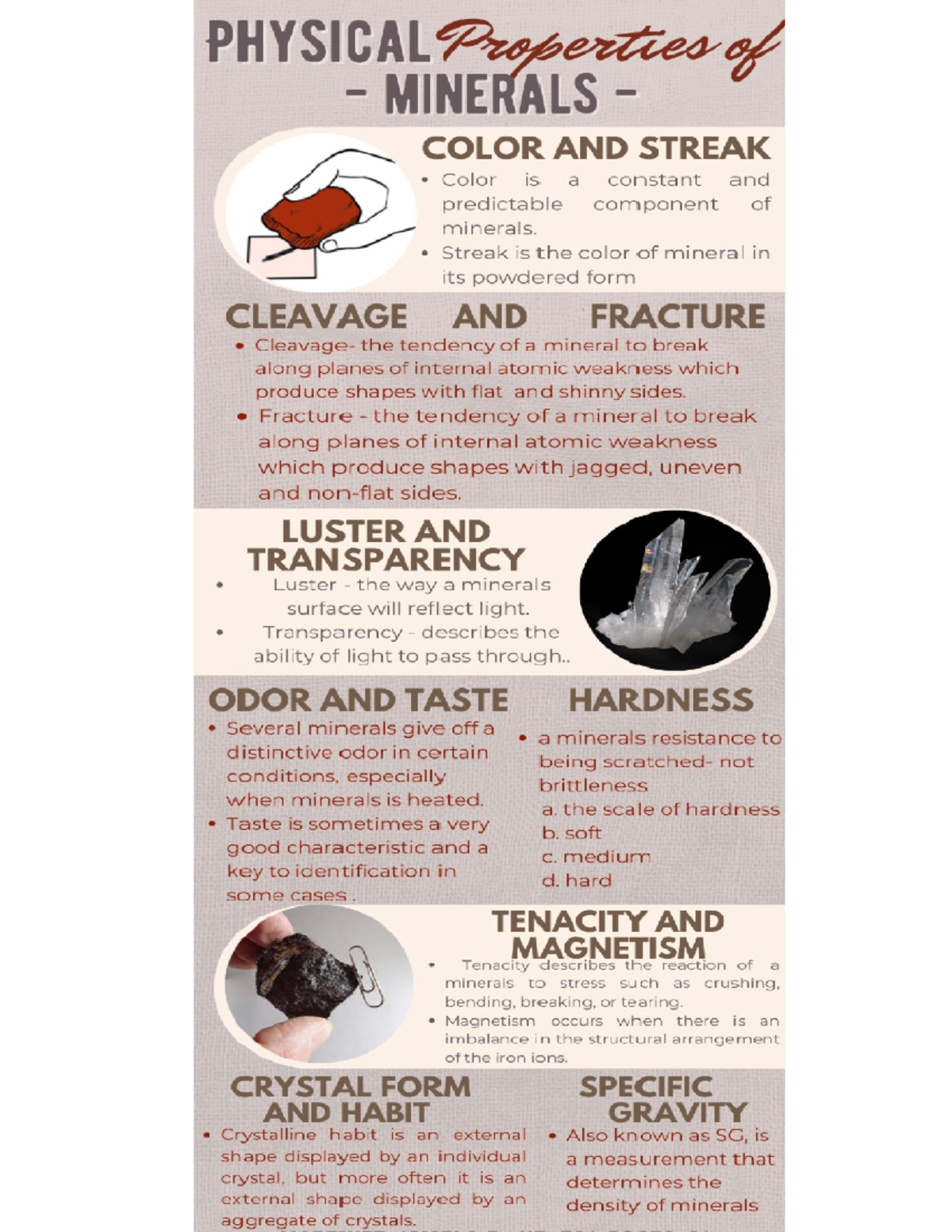 PHYS 101: Physical Properties of Minerals - Color, Streak, and More ...