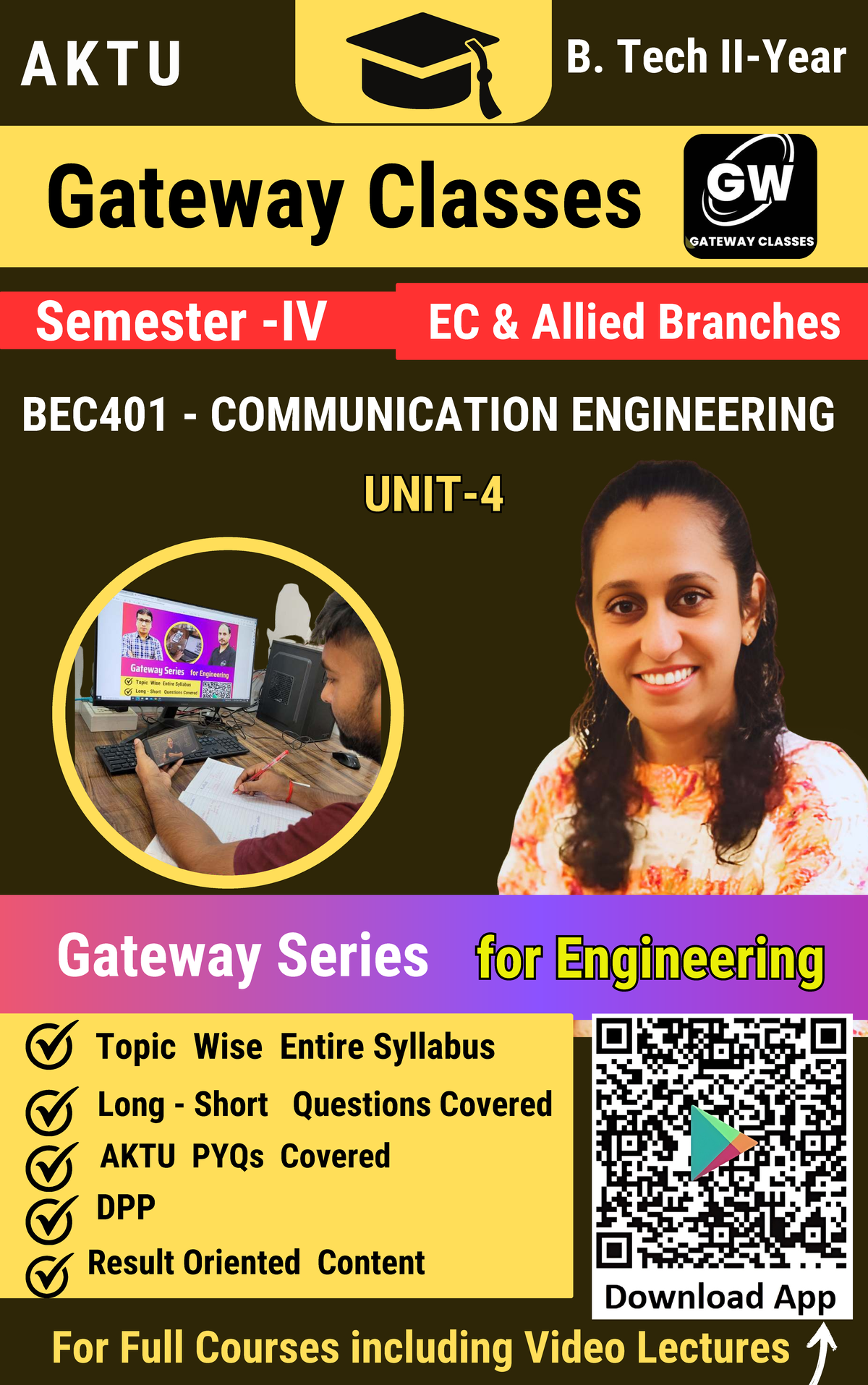 AKTU B. Tech BEC401 Communication Engineering Combined Notes - Studocu