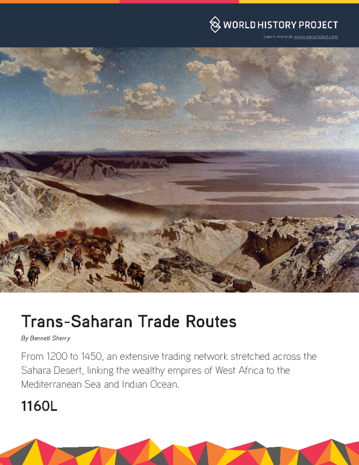 Trans-Saharan Trade Routes (1200-1450): Economic and Cultural Impact ...