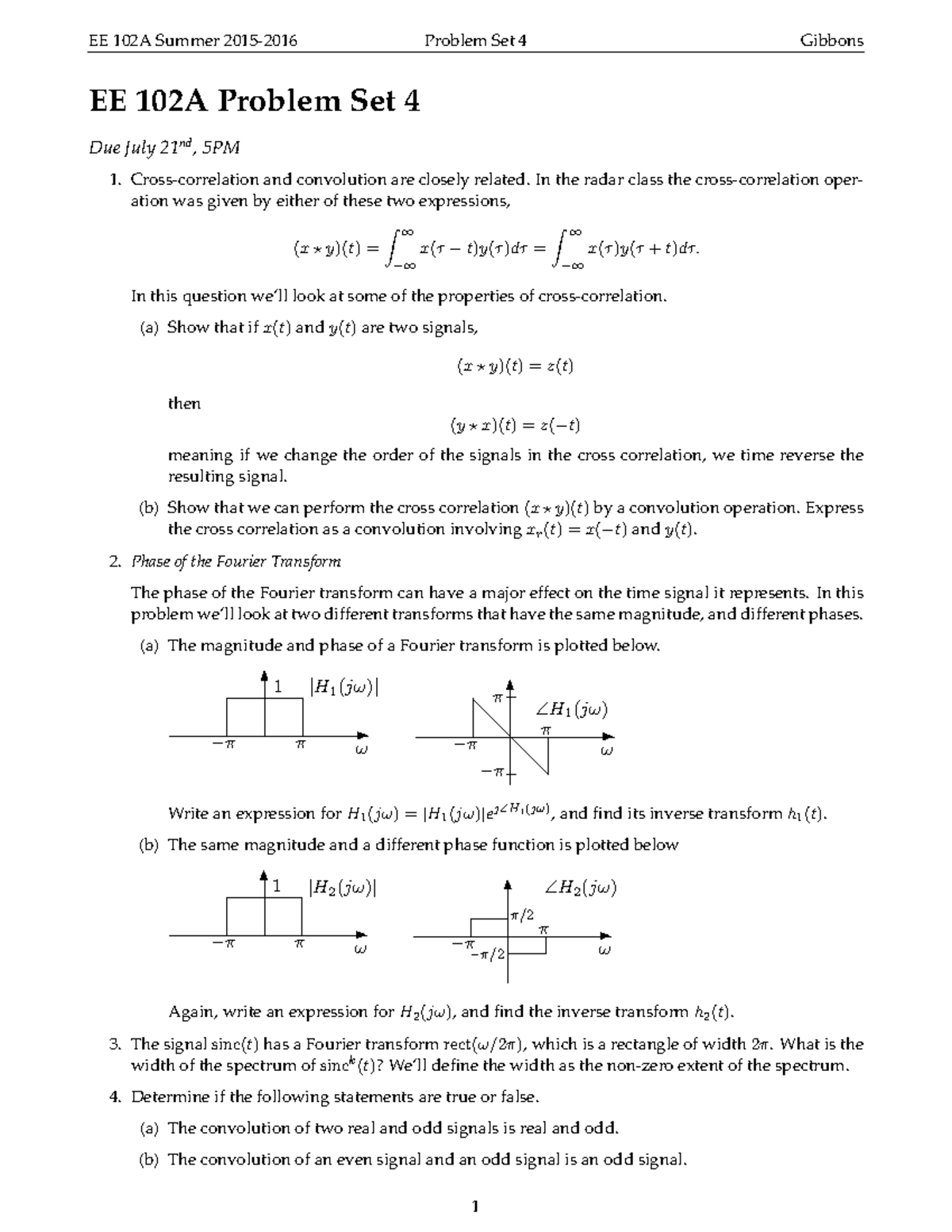 EE 102A Summer Homework Lab 1-6 Solutions and Analysis - Studocu