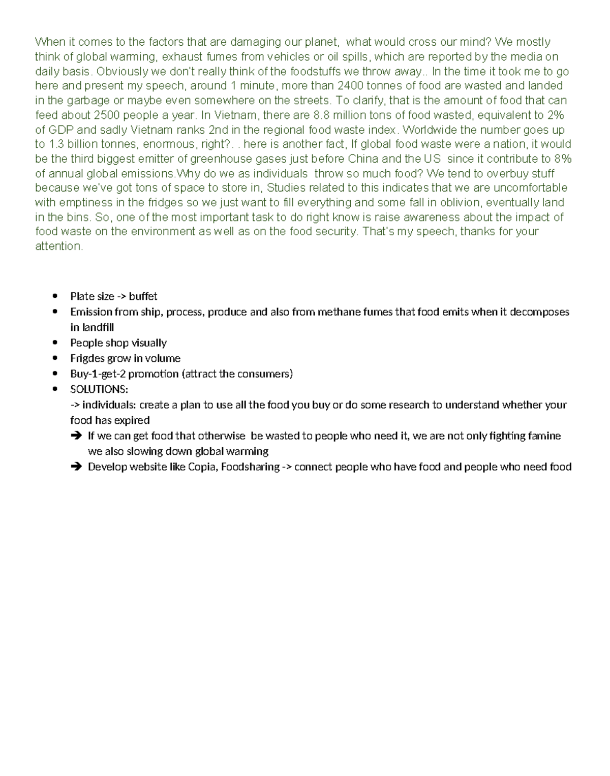 Factors Contributing to Food Waste and Its Environmental Impact - TED ...