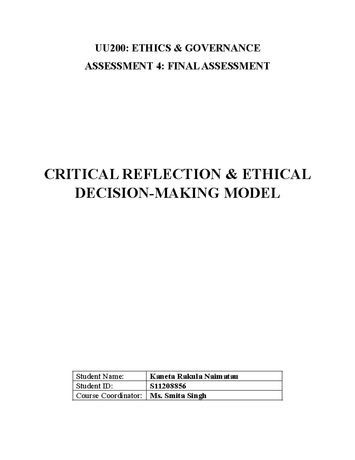 UU200 Group Tree-Planting PowerPoint Report: Ethics & Governance - Studocu