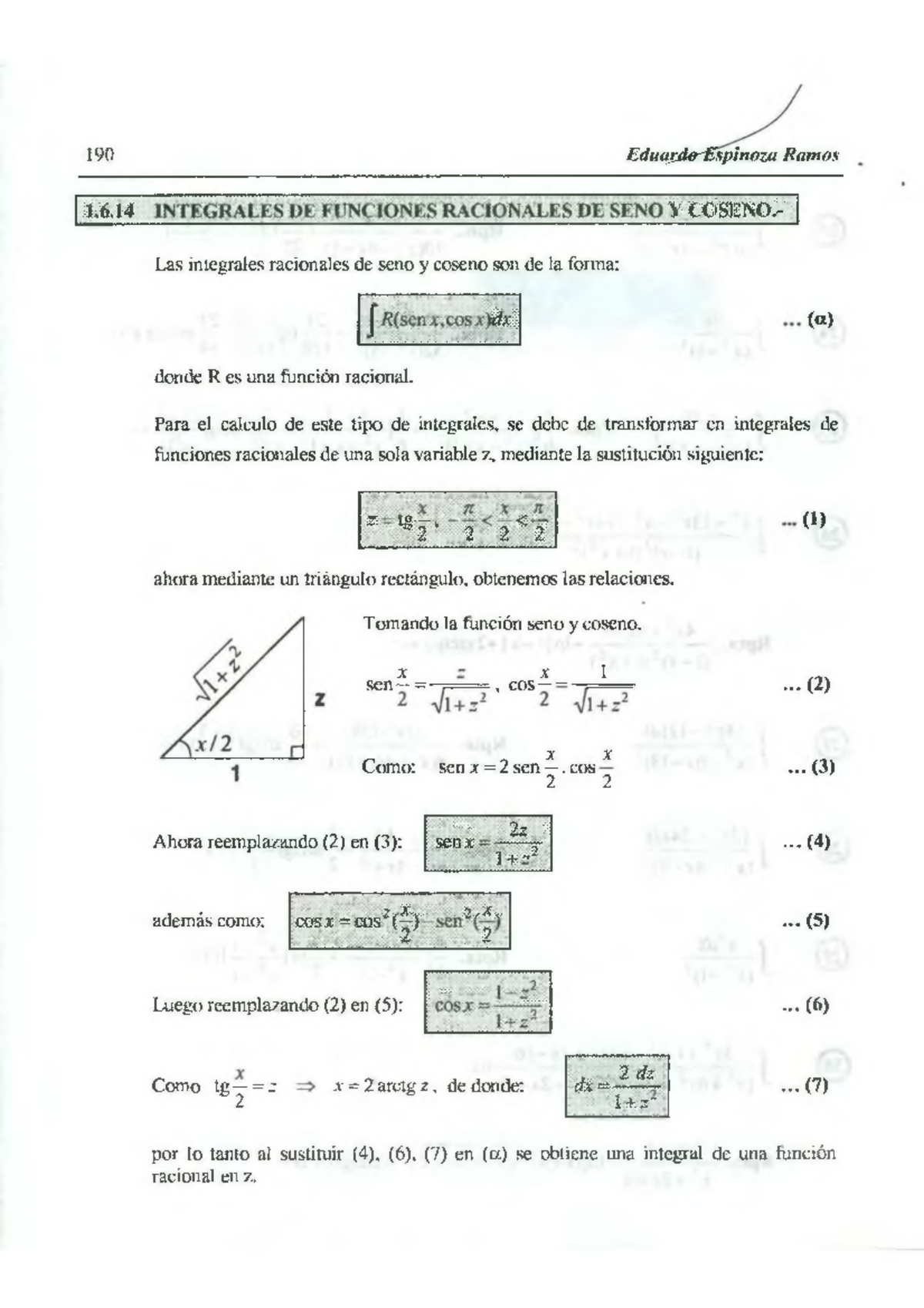 CAP. II - Método DE Fracciones DE SENO Y Coseno - 190 Eduaxds-Espinoza ...