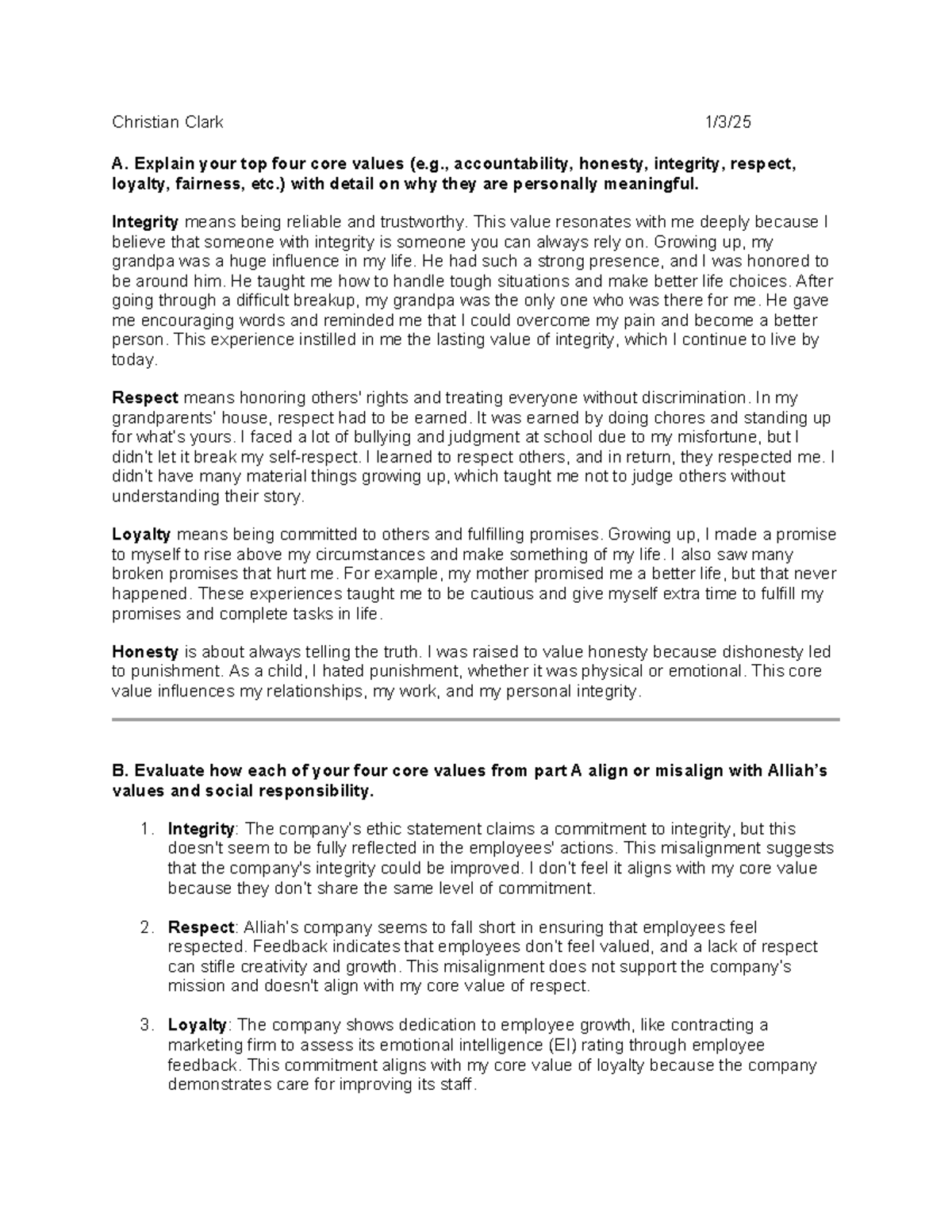 Christian clark task2 d082 (1) - Christian Clark 1/3/ A. Explain your ...