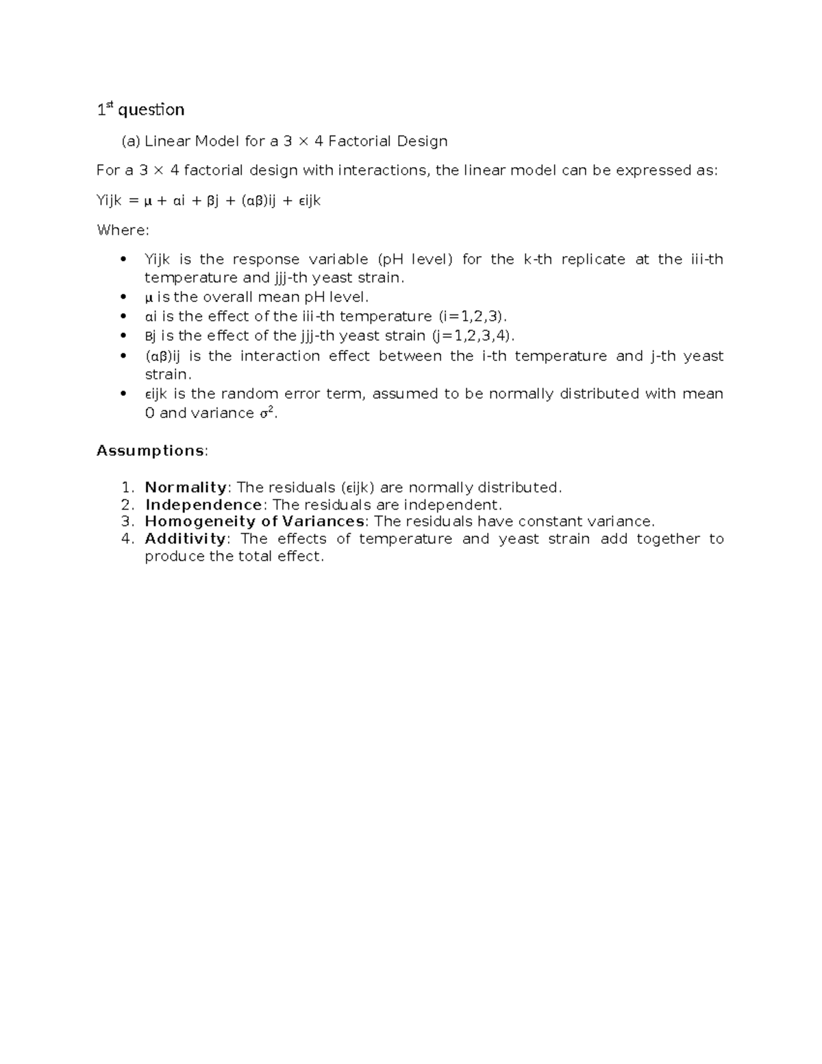 Assignment 5 - Analysis of 3x4 Factorial Design and Insulin Effects ...
