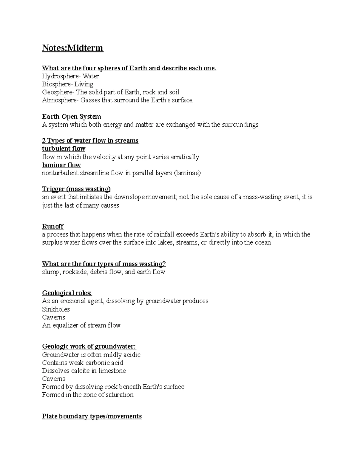Unit 3 Part 2: Glacial and Arid Landscapes - ESC1000 Earth Science ...