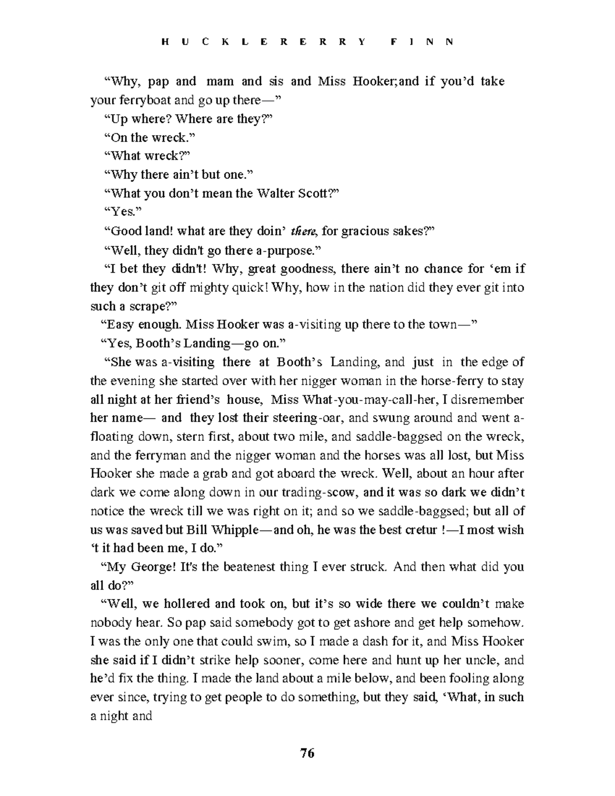Huck Finn's Adventure: Excerpts and Analysis of Key Scenes - Studocu