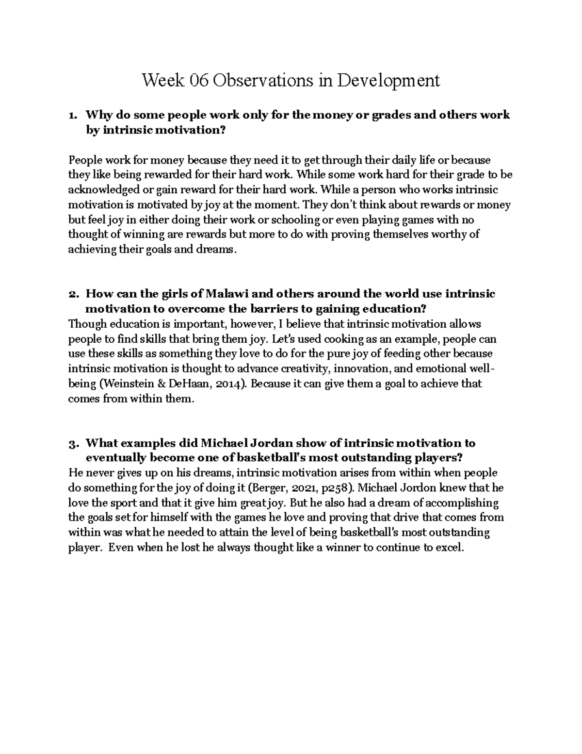 W06 Observations-in-Development Kelvin Rowe - Week 06 Observations in ...