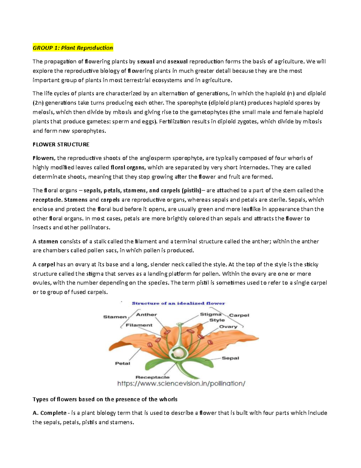 Open Q4-Reporting-Topics-for-General-Biology-2: Plant Reproduction ...