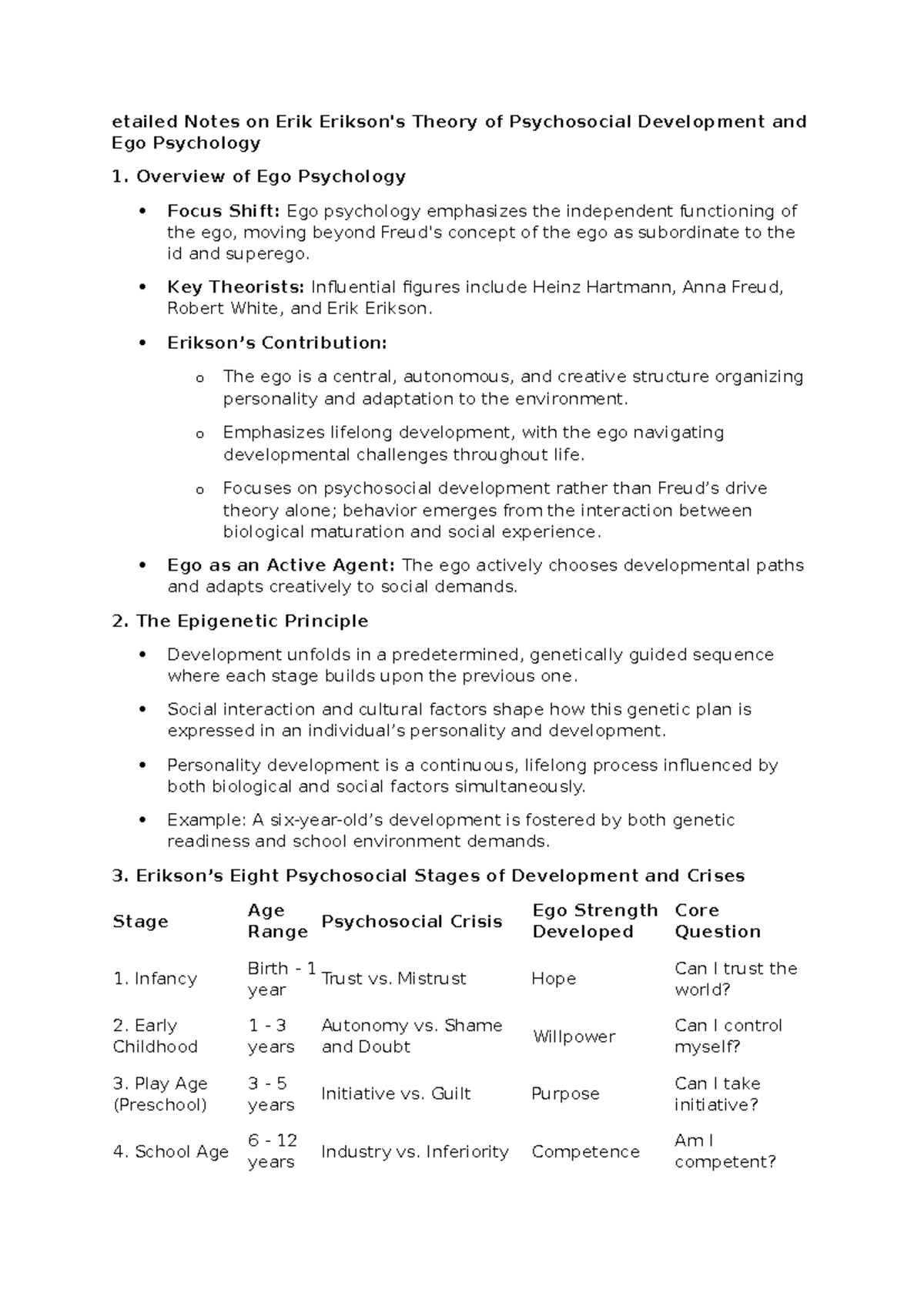 Erikson's Theory of Psychosocial Development: Key Concepts and Stages ...