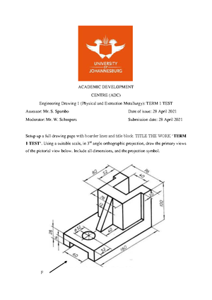 UJ - Engineering Drawing 1 - Studocu