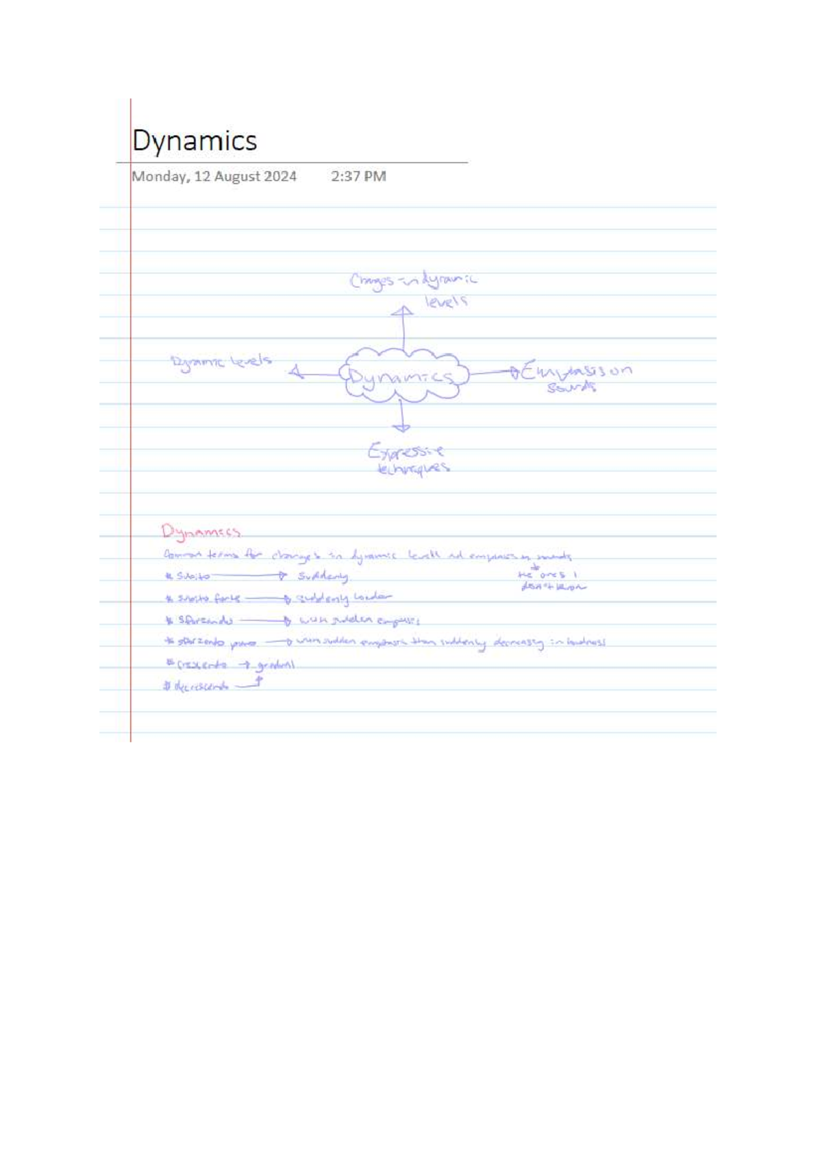 Dynamics and Expressive Techniques in Music (MUS 101) - Studocu