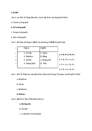 Giao Trinh Lsktpt - lich su kien truc phuong tay - MỤC LỤC LỜI NÓI - Studocu