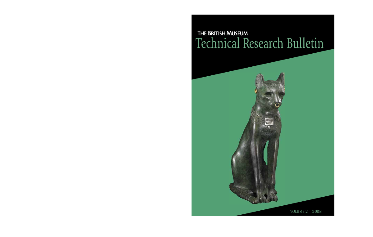 Technical Research Bulletin: Technical Investigation of an Ancient ...