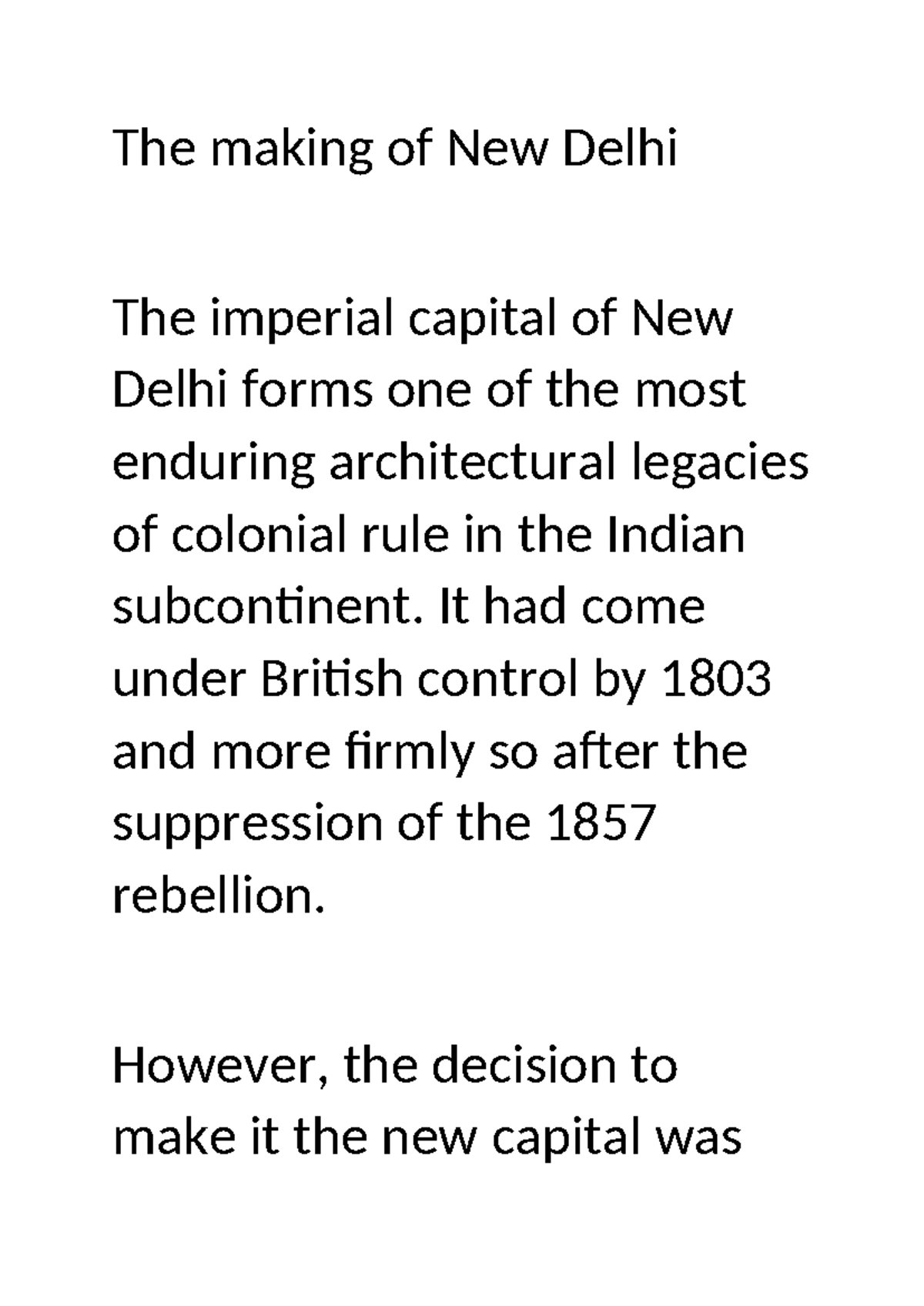 The Architectural Evolution of New Delhi: Colonial Legacy and Design ...