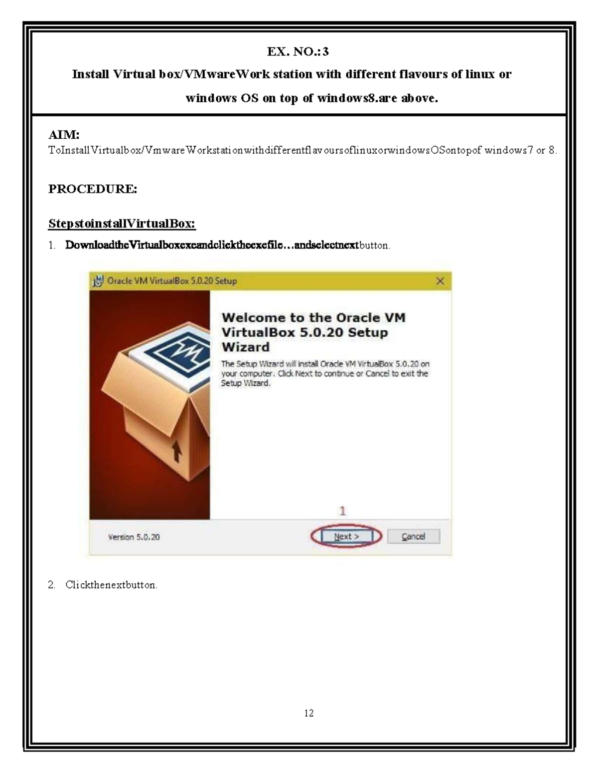 CC Lab Manual: Installing Virtual Stations with Linux/Windows OS - Studocu