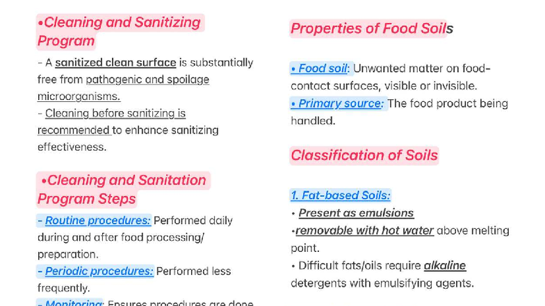 Cleaning and Sanitizing Procedures in Food Service (Course Code: Risk ...