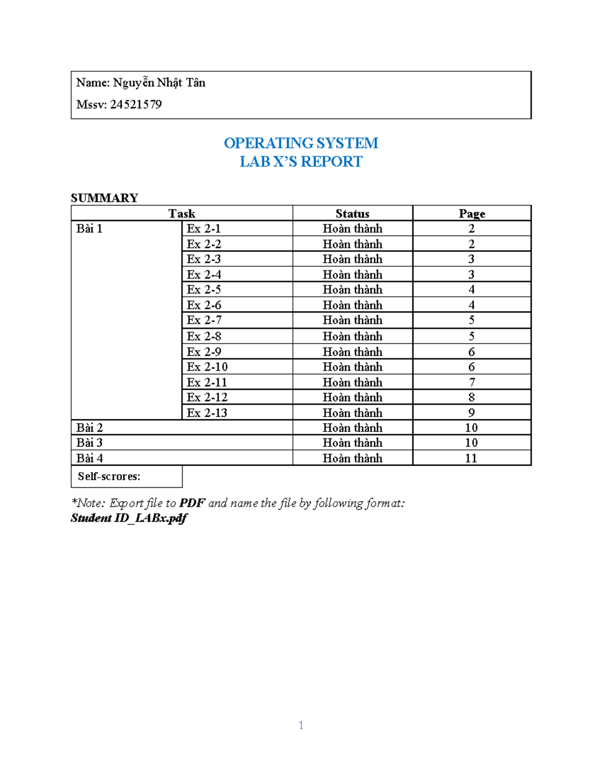 LAB2 Operating System Practical Report Summary - Studocu