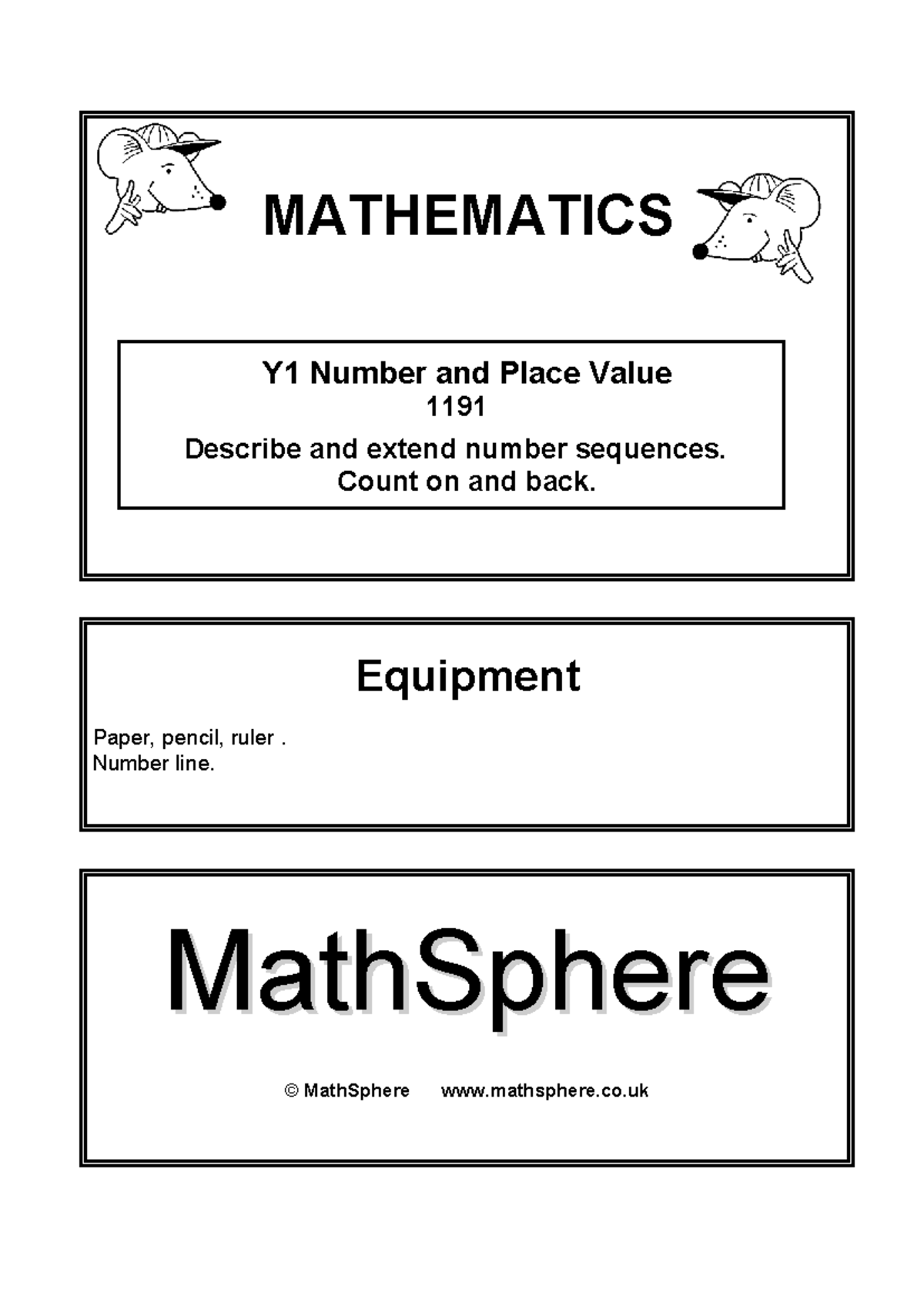 MATHEMATICS Y1 Final Exam: Number Sequences and Counting Techniques ...