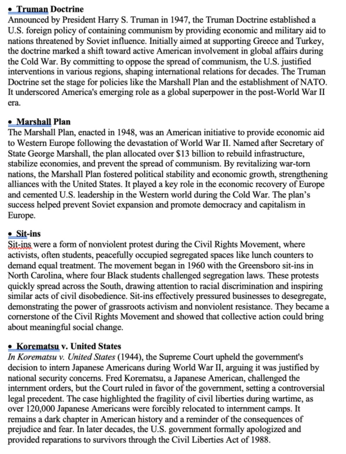 Final short response - Truman Doctrine Announced President Harry S ...